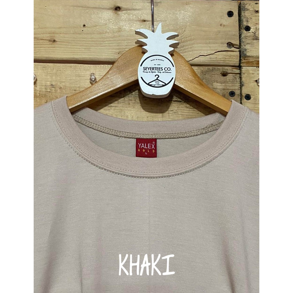[SEYERTEES] YALEX ROUND Neck Red Label XS to 5XL MUSTARD RUST KHAKI ...