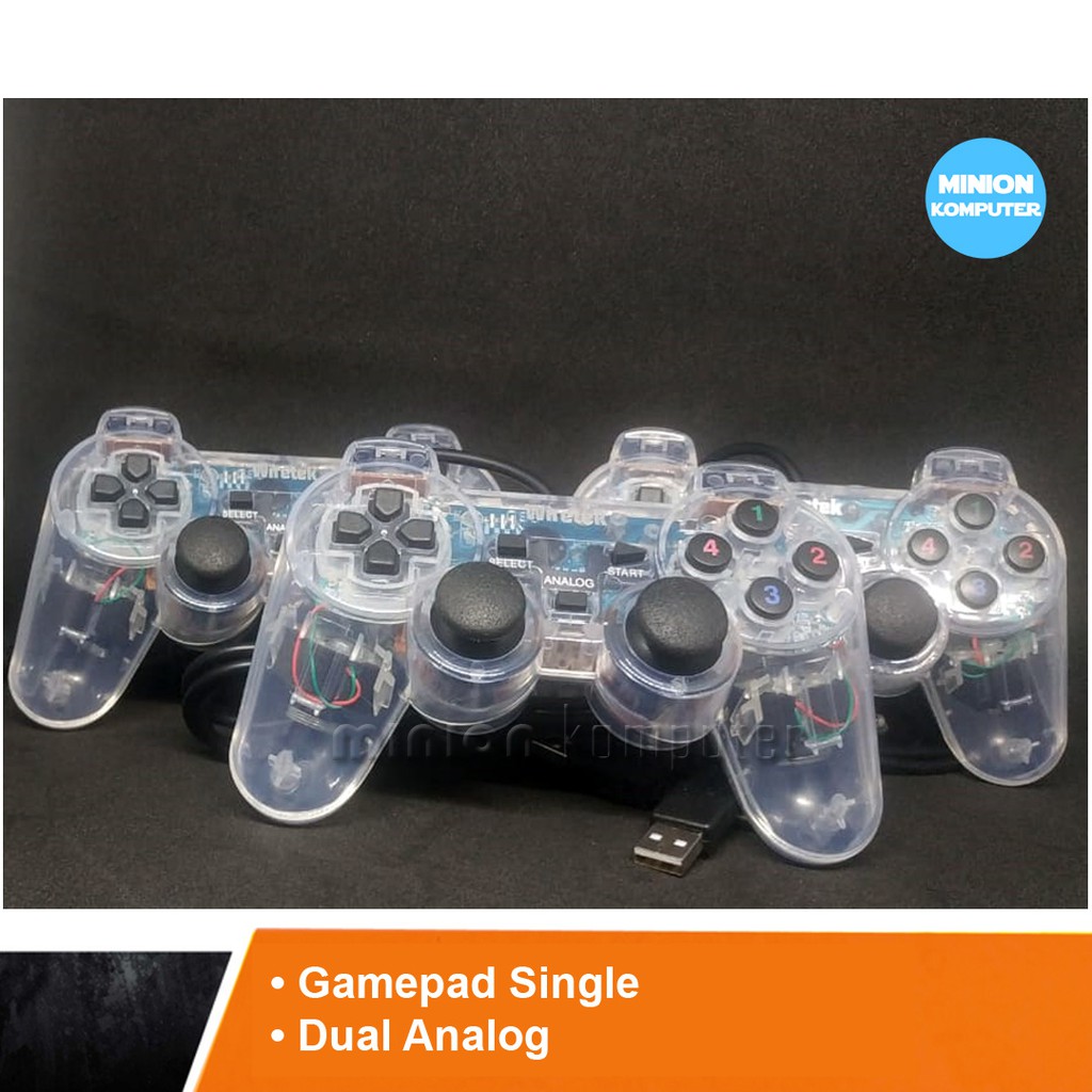 Usb GAMEPAD JOYSTICK PS2 STICK for PC SINGLE DUAL ANALOG | Shopee ...