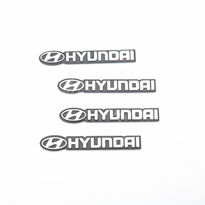 Hyundai 4Pcs Car Audio Sticker Interior Central Control Speaker Alloy ...
