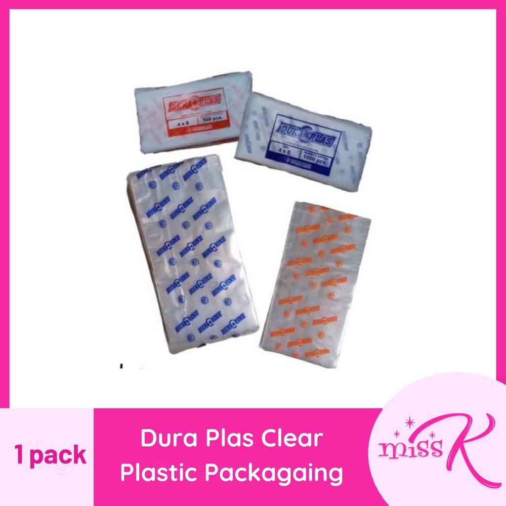 Dura Plas Plastic Packaging | Clear Plastic | Sold per Pack | 100pcs ...