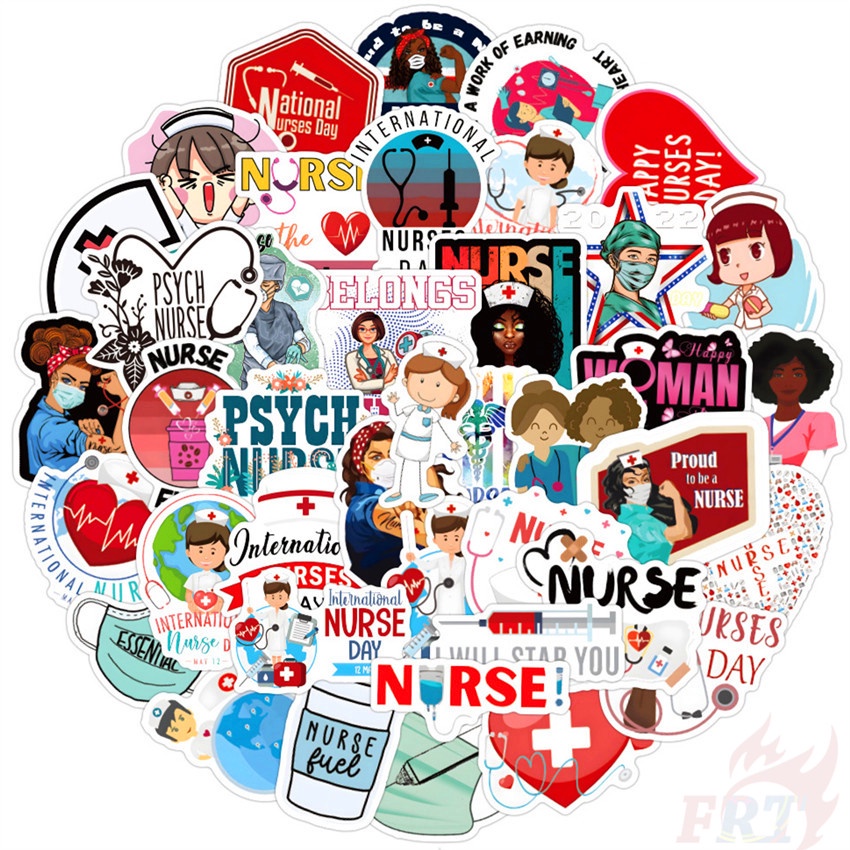 Be Proud For Nurse - International Nurses Day Series 03 Stickers 50Pcs ...