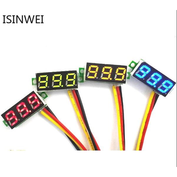 0.28 inch Ultra Small LED Voltage Meter Digital Display Adjustable 3 ...
