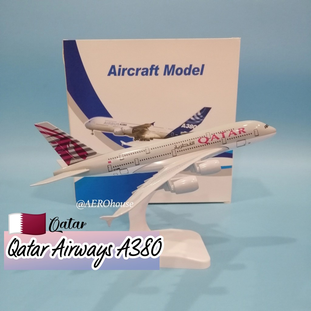 Latest Aeroplane/Aircraft Model- (Big) QATAR Airway A380 with 20cm ...