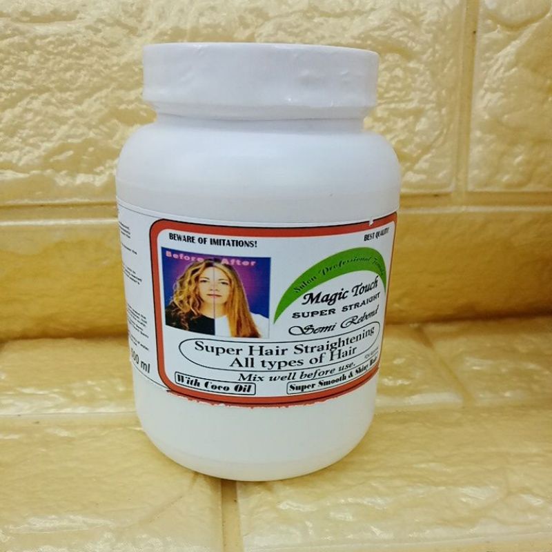 Hair Straightener Semi Rebond ( Hair Relaxer Cream ) 500mL | Shopee ...