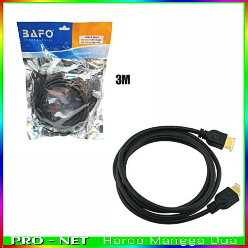Original 3m male-male hdmi bafo cable | Shopee Philippines