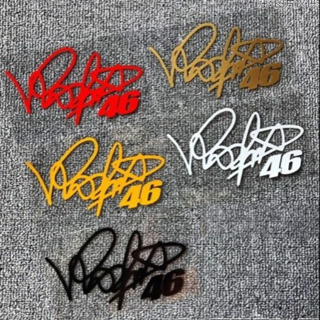Rossi signature sticker 46 Rossi motogp modified stickers motorcycle ...