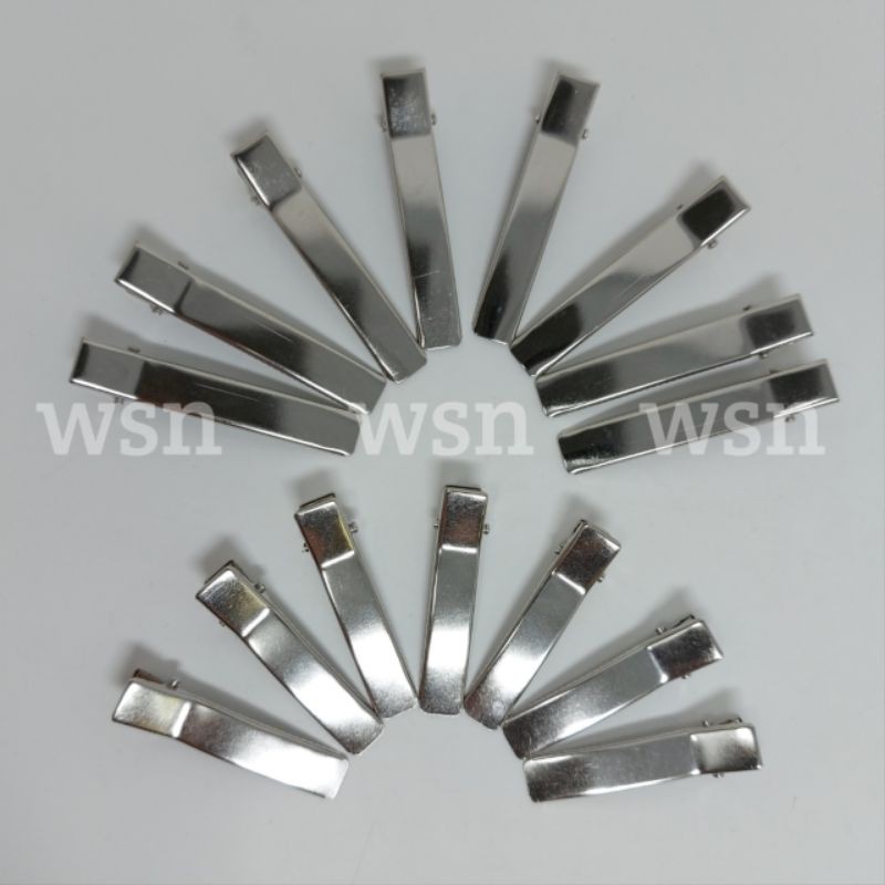Alligator Clip Double Prong Size 5 cm 6 cm No. 50 and 60 Metal approx ...