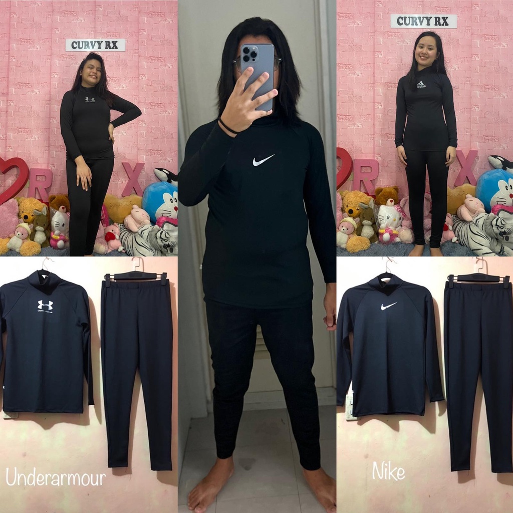 Unisex Rash Guard Long Set - Top and Pants | Shopee Philippines
