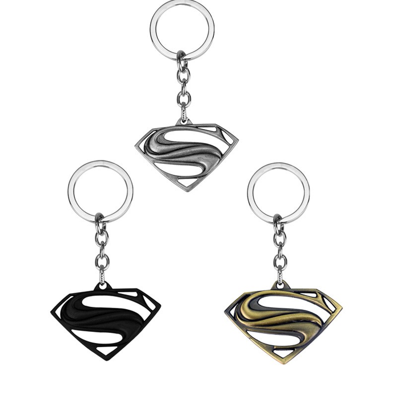 Superman Logo Keychain Avengers Superman s-shaped superman Metal ...