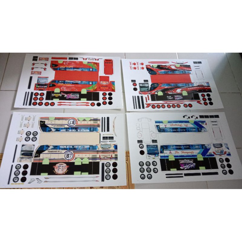 Glossy Laminate 1.50 Scale Bus Papercraft Sheet | Shopee Philippines
