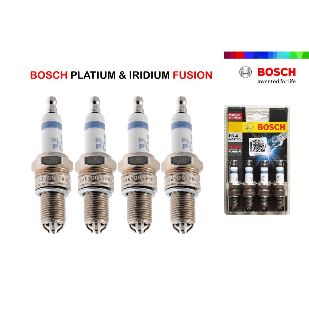 21 Large Tube Spark Plugs (Platinum-4 pin) Bosch WGR8DQI (Bale 4 Cons ...