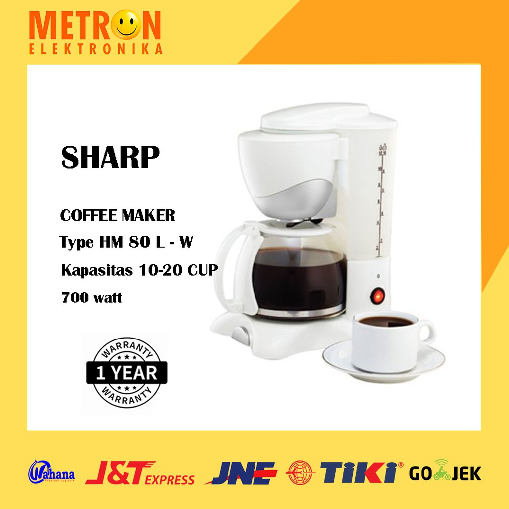 MESIN Sharp HM 80 L - W / COFFEE MAKER 700 WATT / COFFEE MAKER MACHINE ...
