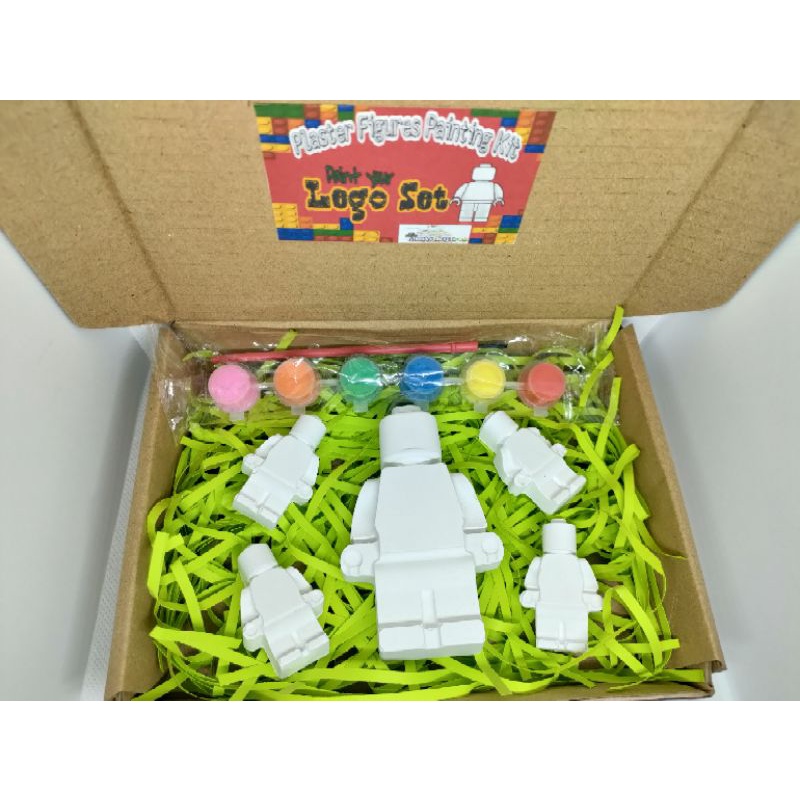 Paint Your Own Lego Roblox Minecraft Plaster Figures Painting Kit ...
