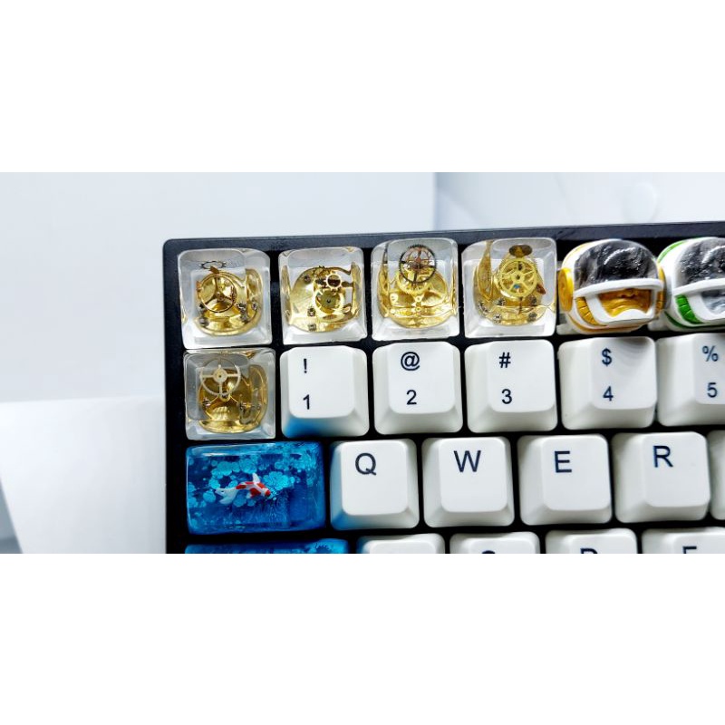 Keycap artisan Steampunk gear decorates mechanical gaming keyboard ...