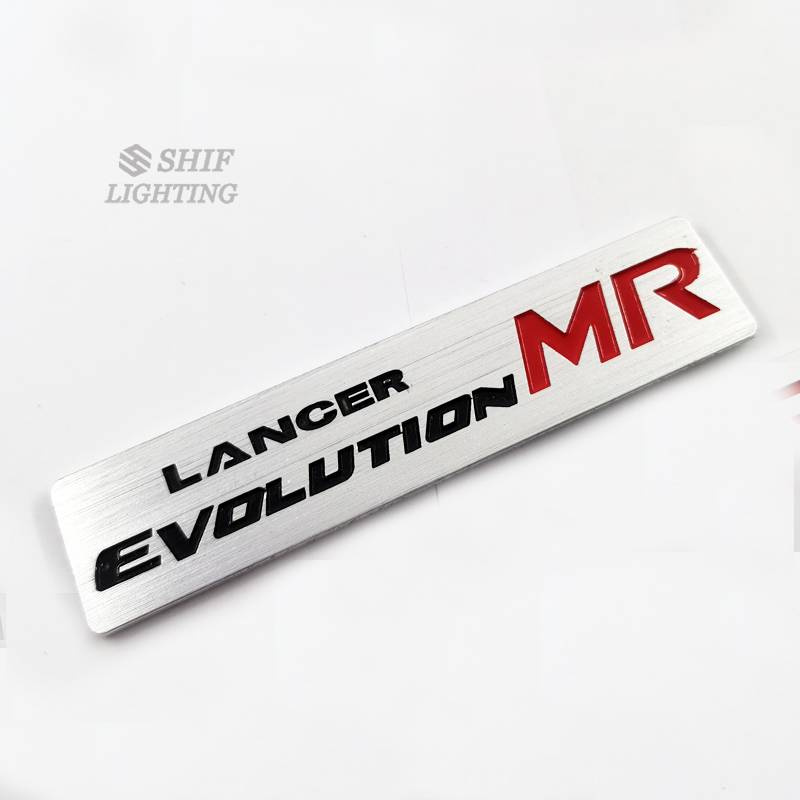 1 x Metal LANCER EVOLUTION MR Logo Car Auto Decorative Emblem Badge ...