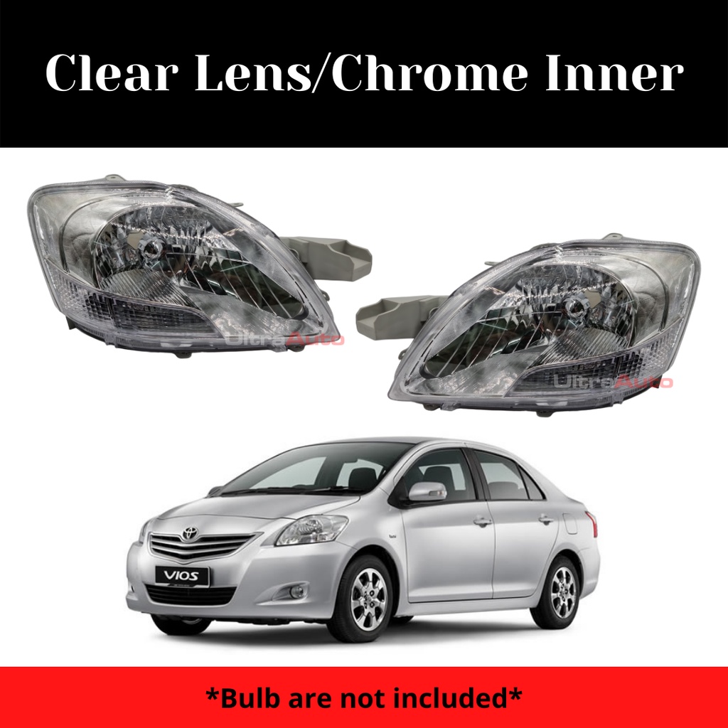 Toyota Vios Headlamp Headlight NCP93 NCP92 2007 2008 2009 2010 2011 2012 Front Lamp Light ...