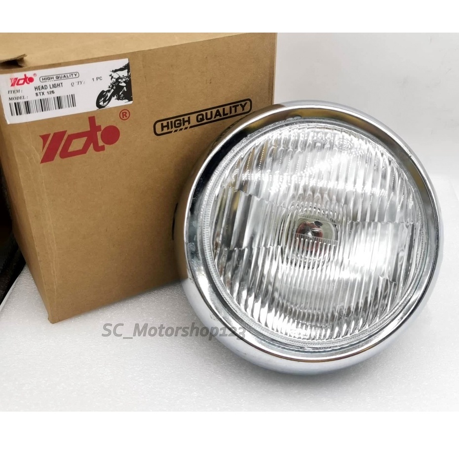 Headlight For STX125 w/Bulb Socket YOTO brand Acrylic | Shopee Philippines
