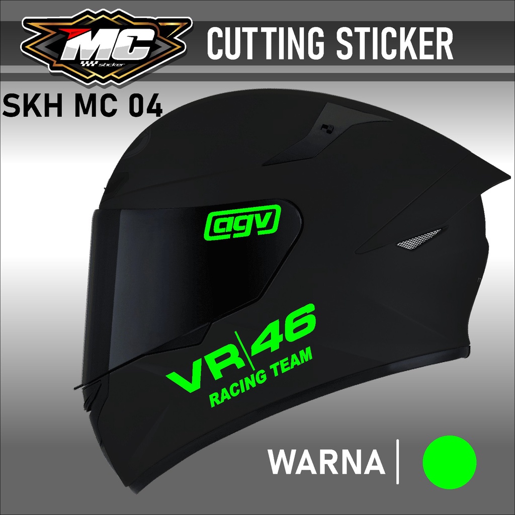 Cutting Sticker Helmet Full Face VR|46 sticker Cutting Helmet sticker ...