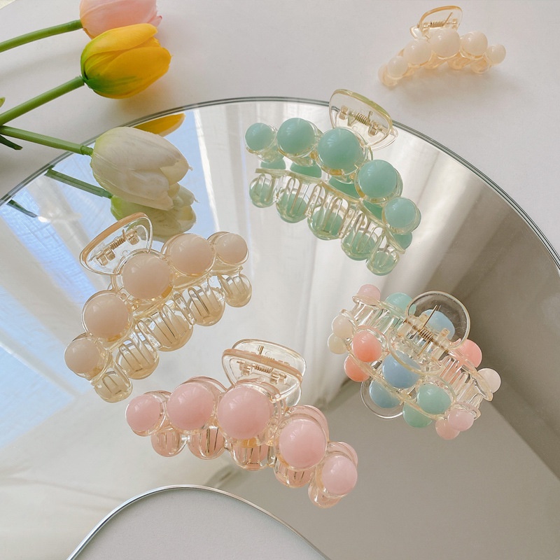Msluna Ladies Korean 7Cm Acrylic Cute Hair Claw Fashion Candy Hair ...