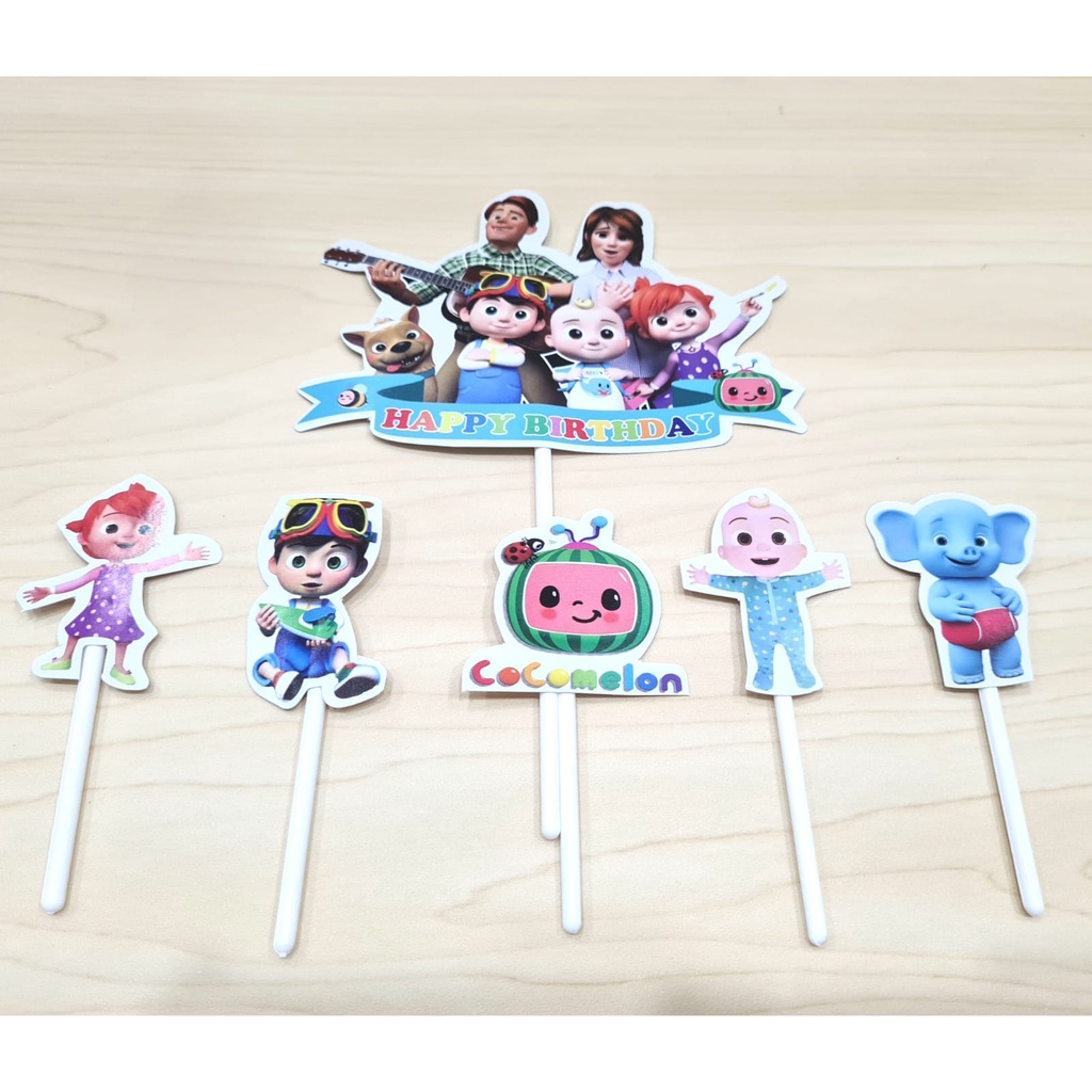 COCO MELON Cake Topper Contains 6 Pcs | Shopee Philippines