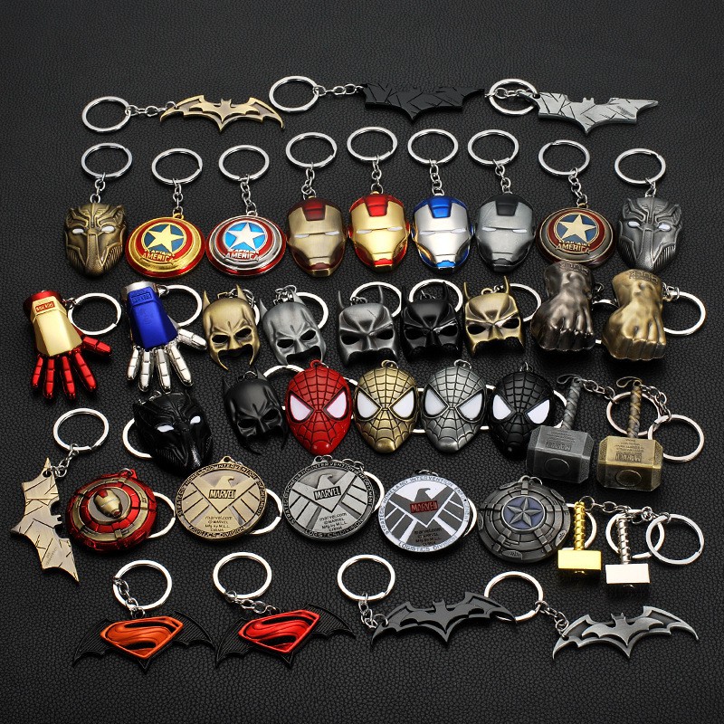 Marvel Avengers Iron Man /Batman / Captain America Keychains | Shopee ...