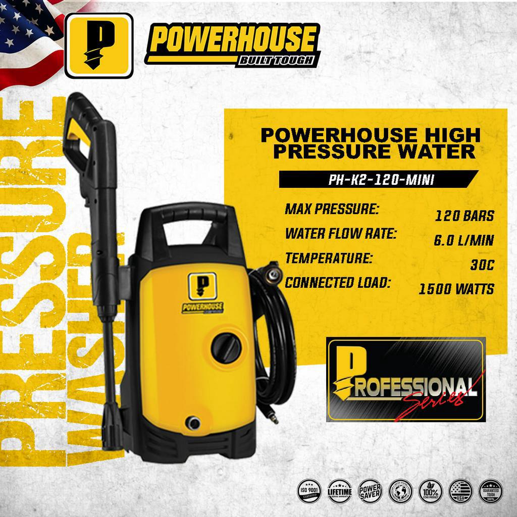 Powerhouse High Pressure Washer 1500W 1300W PHPT | Shopee Philippines