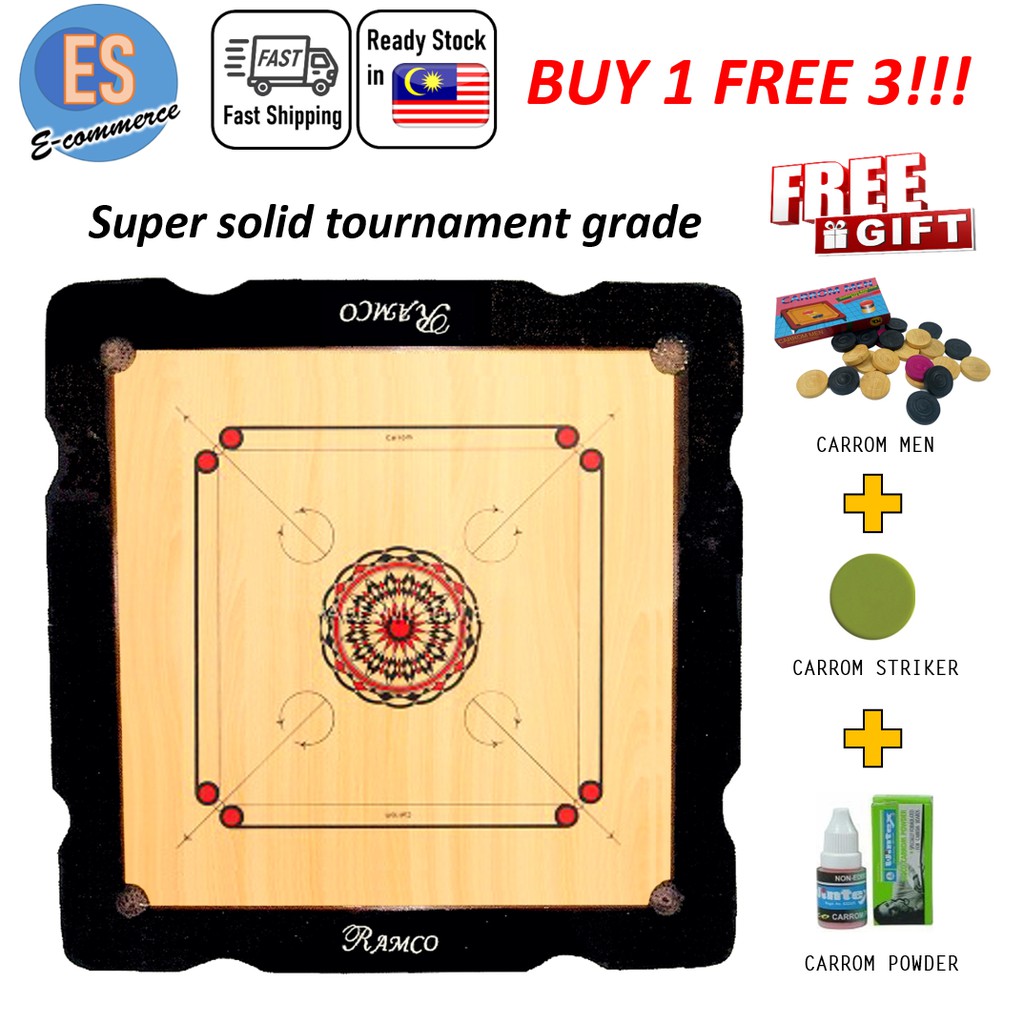 RAMCO CARROM BOARD SOLID WOOD TOURNAMENT GRADE!! EXPORT QUALITY ...