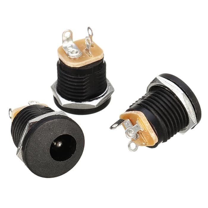 Dc Socket Female Female Round Jack Power Socket Connector Bolt Adapter