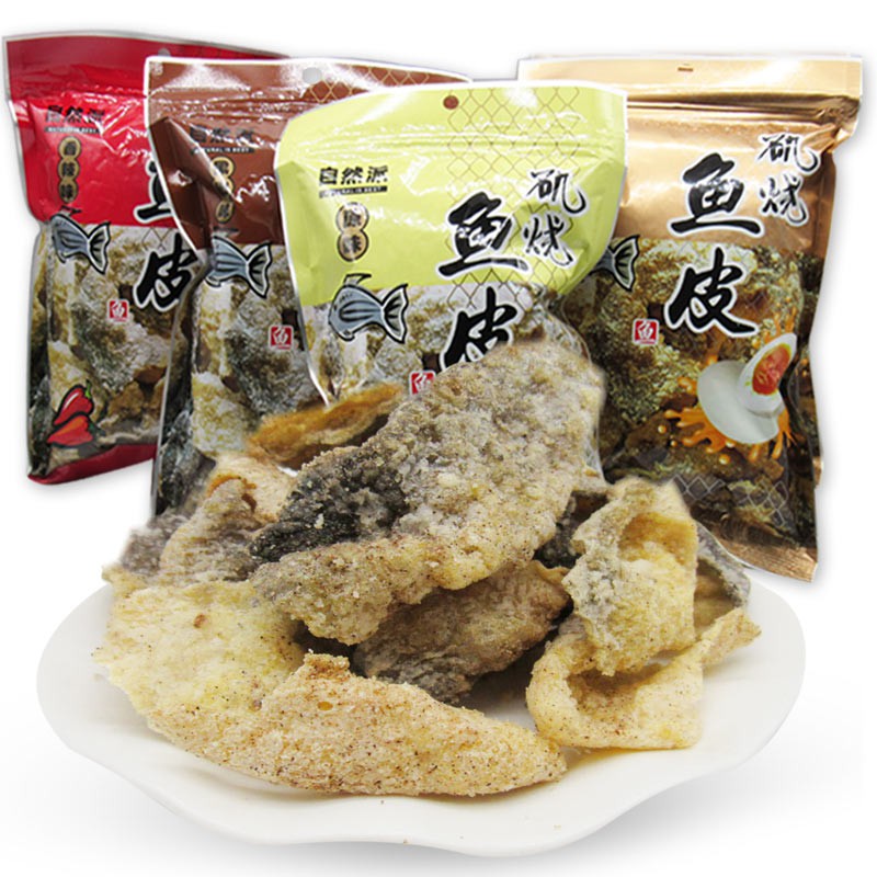 Natural IS BEST Crispy Fried Fish Skin Snack 4 delicious flavors - 60g ...