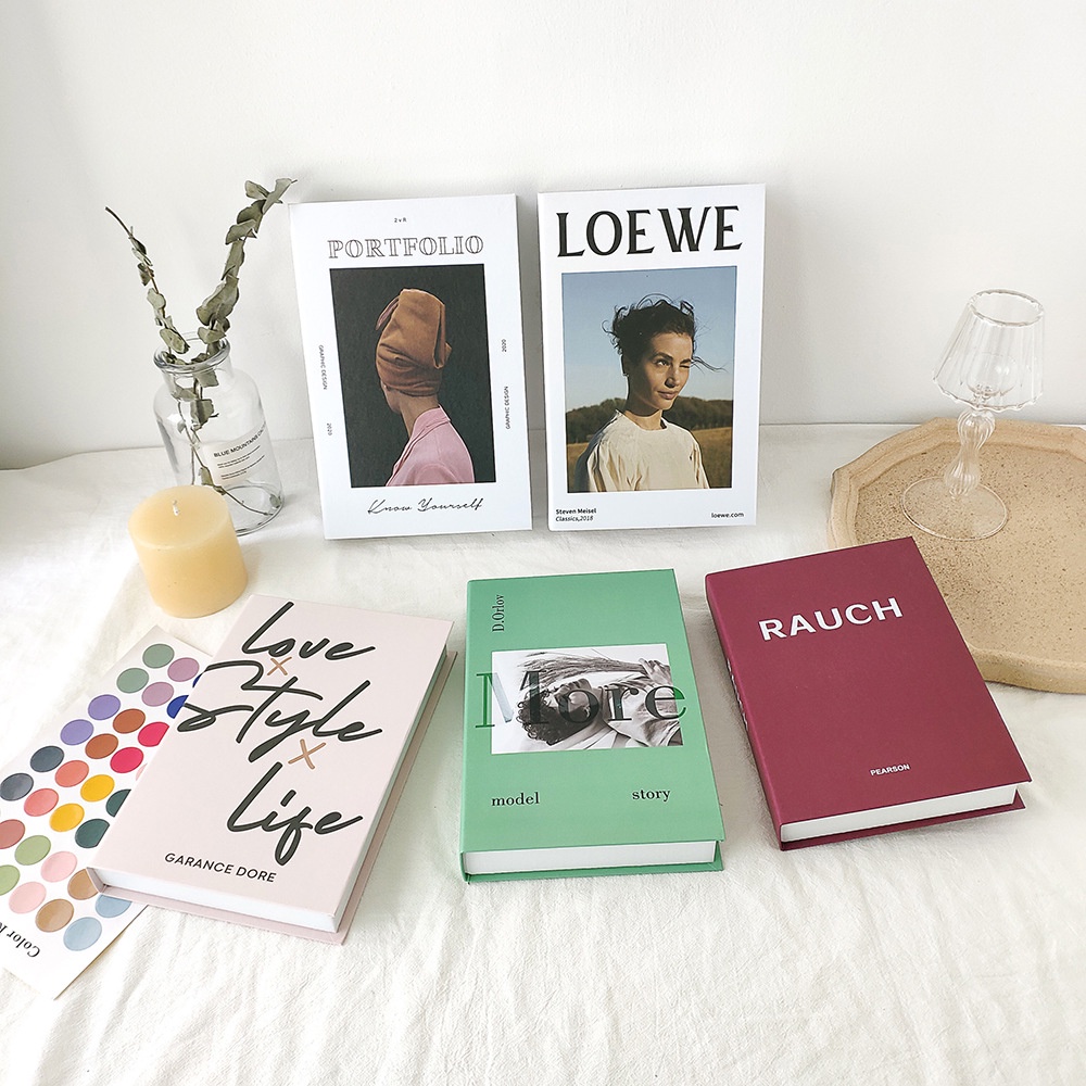 Nordic Decorative Simulation Books Fake Book Photography Prop Table ...