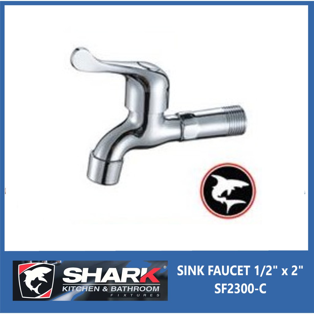 Shark Sink Faucet 1/2" x 2" Chrome Plated SF2310 | Shopee Philippines