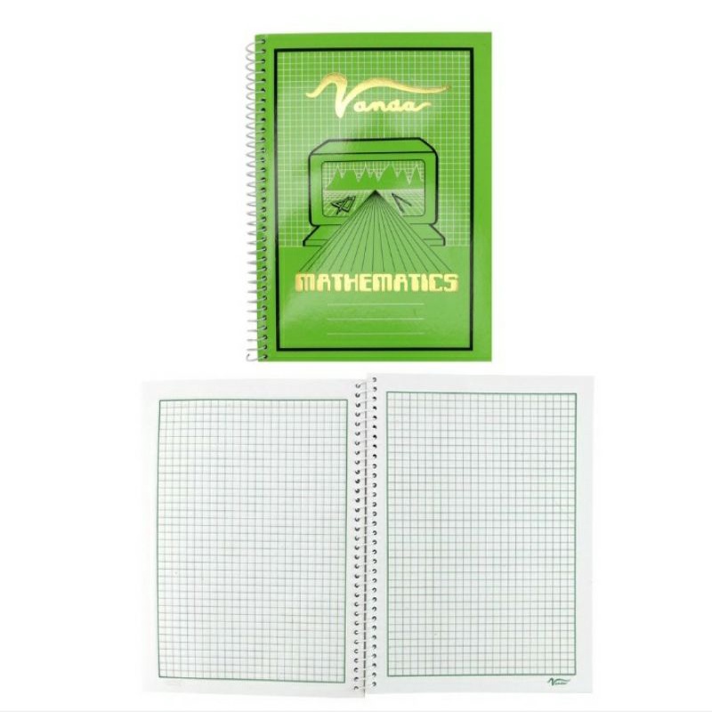 Vanda Mathematics Notebook (SPIRAL & W/ YARN - 80 LEAVES) | Shopee ...