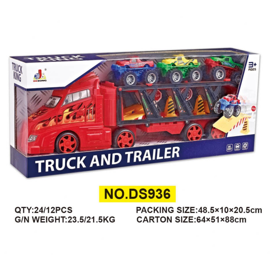 DS936 Monster Truck Hauler Play Set Toys | Shopee Philippines