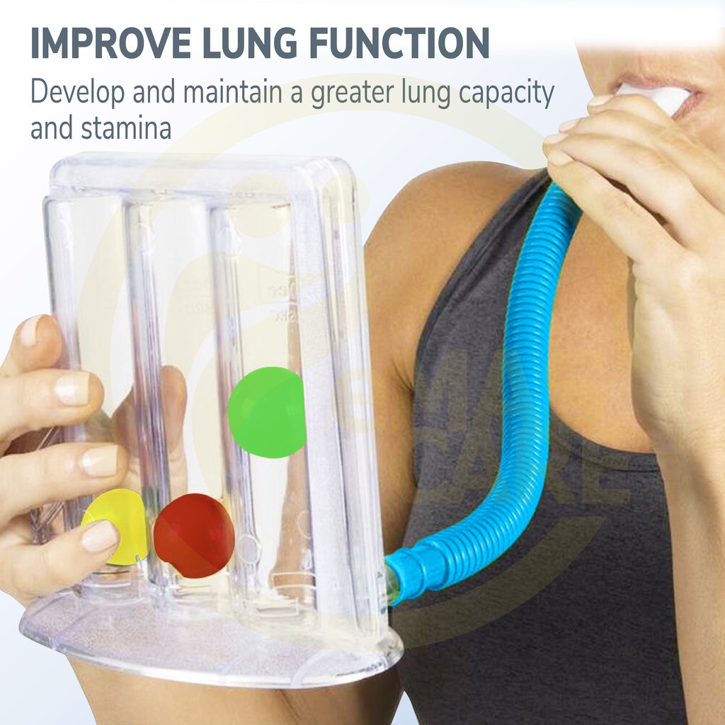 Deep Breathing Lung Exerciser 3Ball 4Ball Incentive Spirometer ...