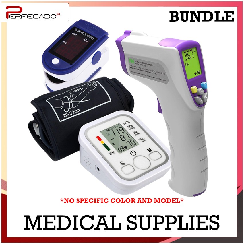 (BUNDLE) 3in1 Blood Pressure Monitor Arm Style WITH Fingertip Pulse ...