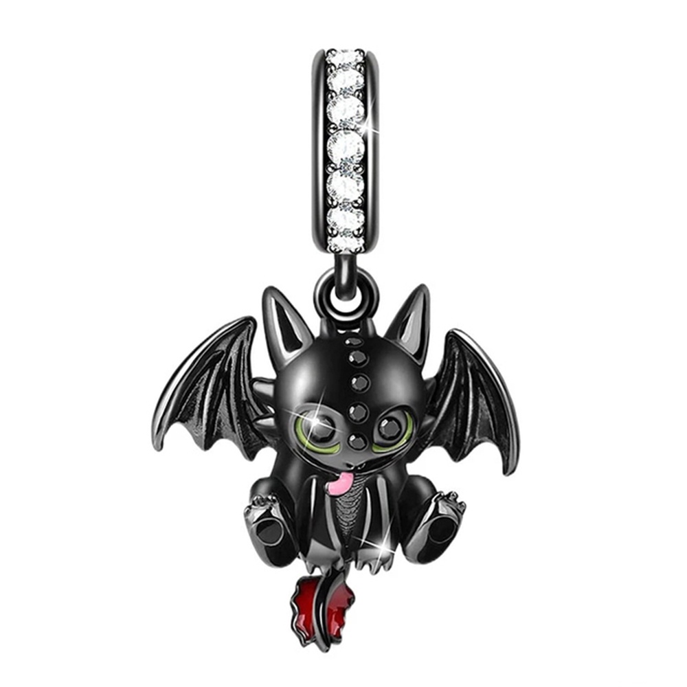 Night Fury Light Fury Dangle Charm Pendant Fits Pandora Bracelet Charms ...
