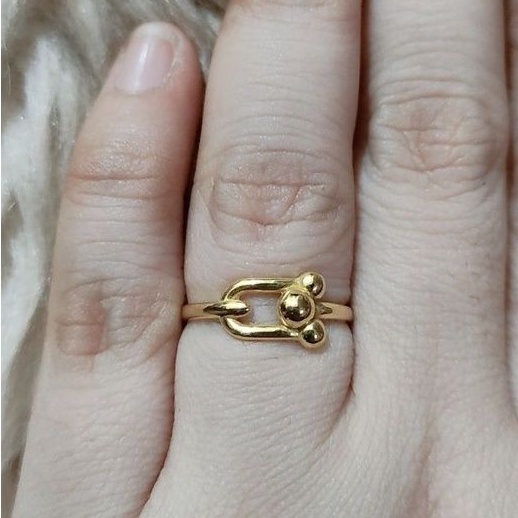 18K Saudi Gold Hardware Ring | Shopee Philippines