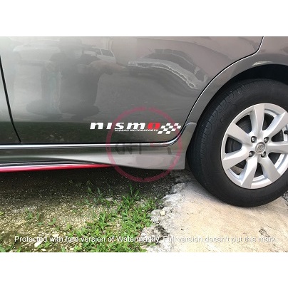 CFS441 Nissan Nismo 2 PCS Logo Stiker Sticker Vinyl Decal Stripes Depan ...