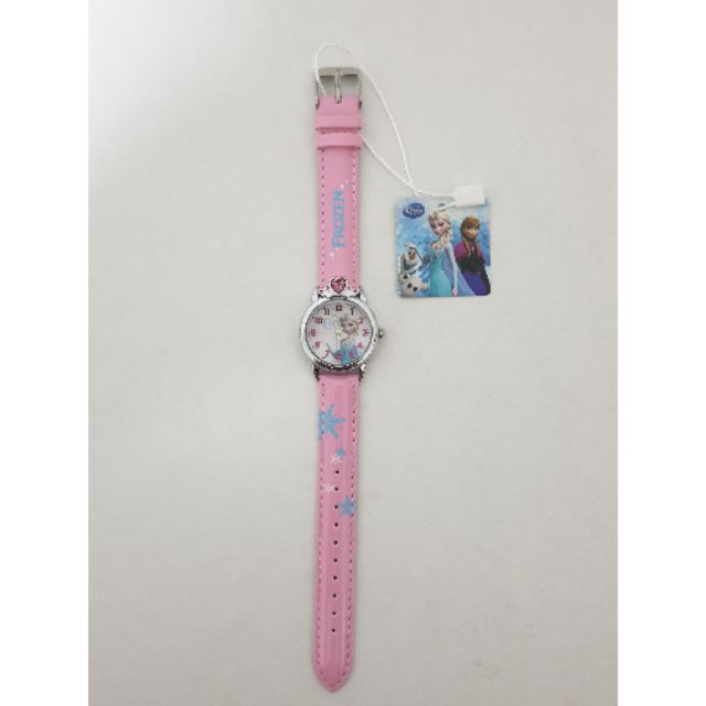 Disney Frozen Princess Elsa Leather Watch | Shopee Philippines