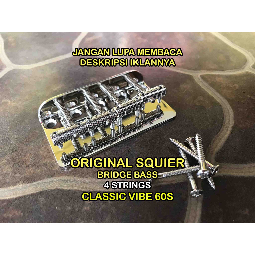 Original Bridge Squaer Classic Vibe Jazz Bass 4 String Threaded Saddle ...