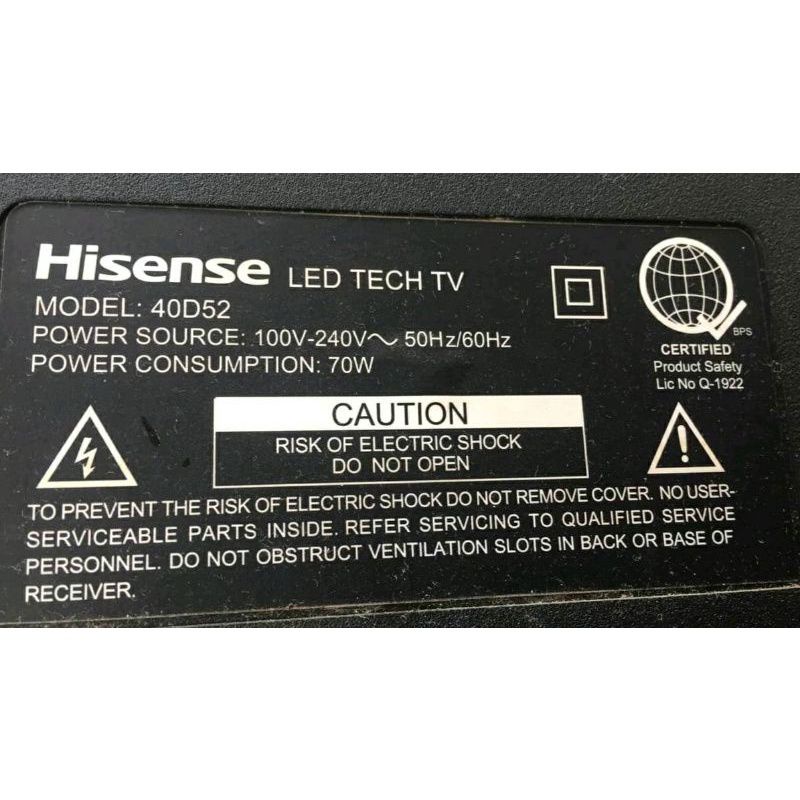 Backlight Set 40inch Hisense 40d52 Led tv Brandnew Genuine parts 4 ...