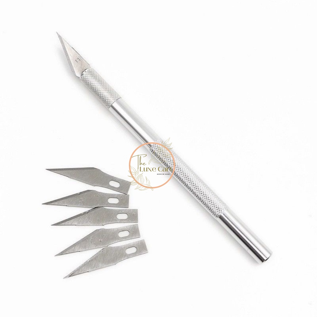 Precision Knife with extra blades / Pen Type Cutter Sharp TLC | Shopee ...