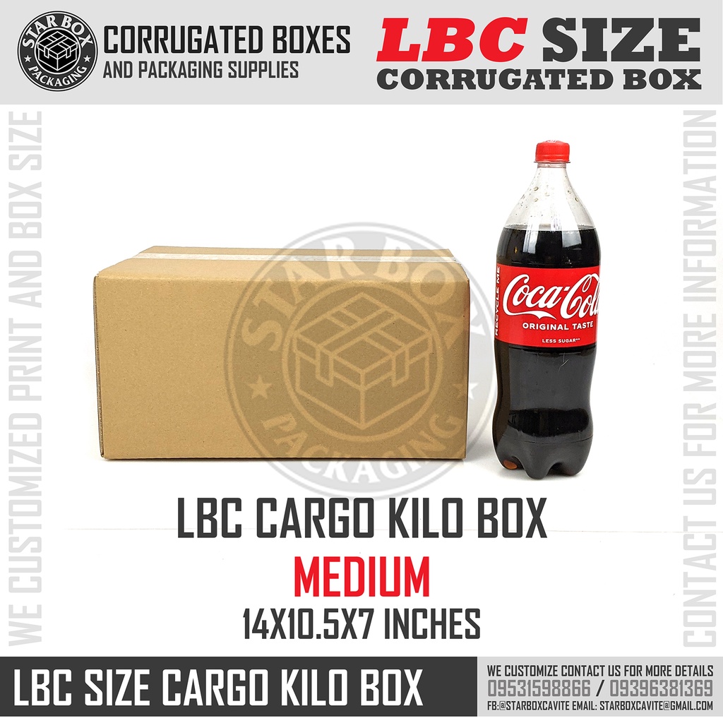 Starbox Medium LBC Express Sizes Corrugated Cargo Shipping Boxes ...