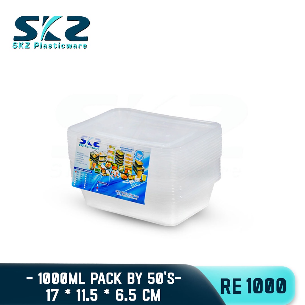 SKZ CLEAR CONTAINER RECTANGULAR SERIES RE1000 ENVIRONMENTAL FRIENDLY ...