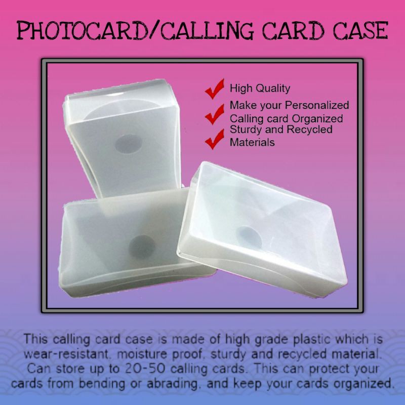Photocard / Calling Card Case Box Per Piece | Shopee Philippines