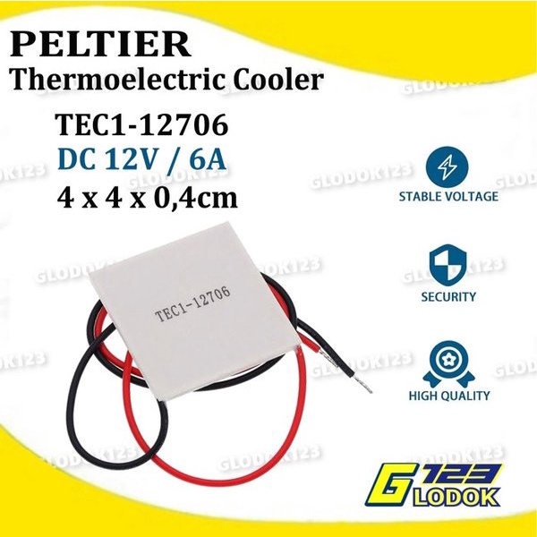Peltier TEC TEC1 12706 Thermoelectric Hot Cold Ceramic Element 12V ...