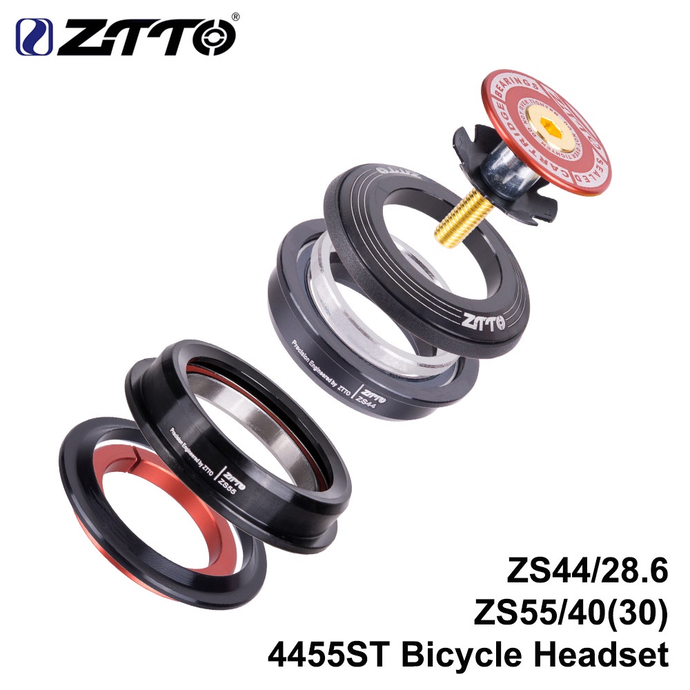 ZTTO Headset 4455ST MTB ZS44 ZS55 Tapered Straight Universal 1.5 Inch 28.6mm Fork Zero Stack ...