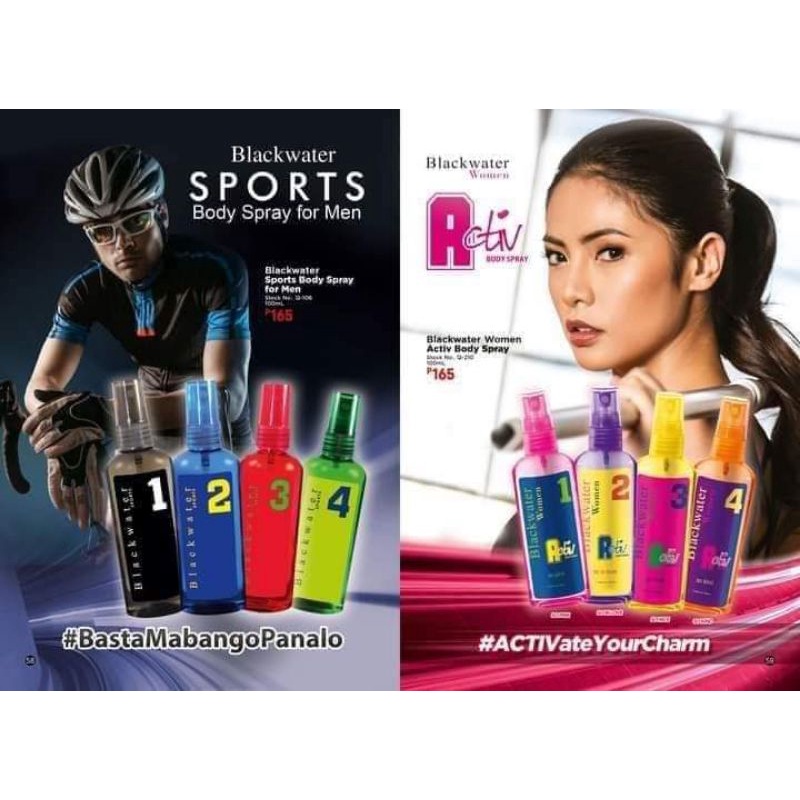 Black Water Sports body Spray for men 100ml | Shopee Philippines