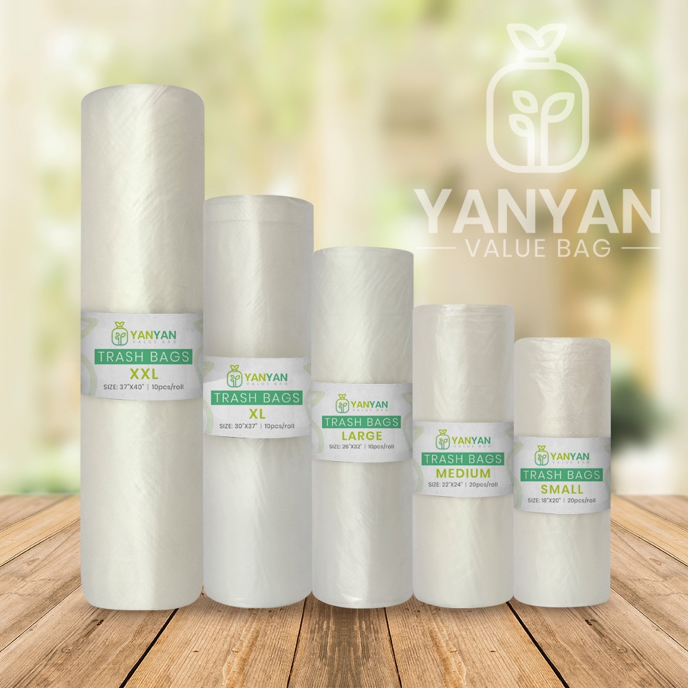 BIODEGRADABLE Garbage bag Trash bag Clear (Small/Medium/Large/XL/XXL ...
