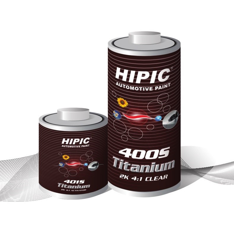 (1,250 mL) HIPIC Titanium 400S Clearcoat + Activator | Shopee Philippines